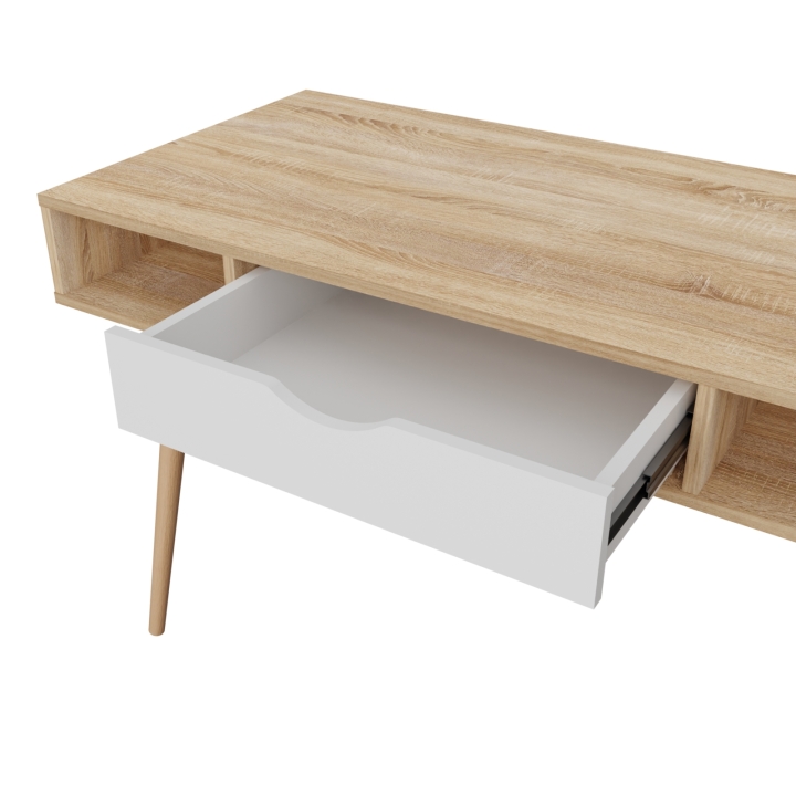 СТОЛИ: Письменный стол Неман ХАНС Дуб сонома/Лак (3646 грн. Нова ціна!)